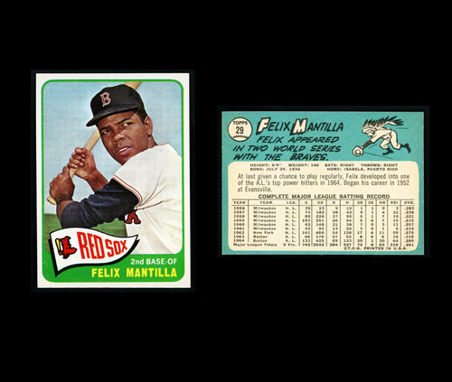 Felix Mantilla 1965 Topps - Boston Red Sox #29 MINT | eBay