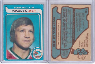 1979-80 O-Pee-Chee Hockey Card # 185 Bobby Hull Winnipeg Jets GOOD | eBay