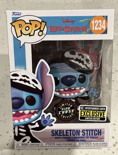 Funko Pop Lilo & Stitch SKELETON STITCH #1234 GITD CHASE - AUTHENTIC ...