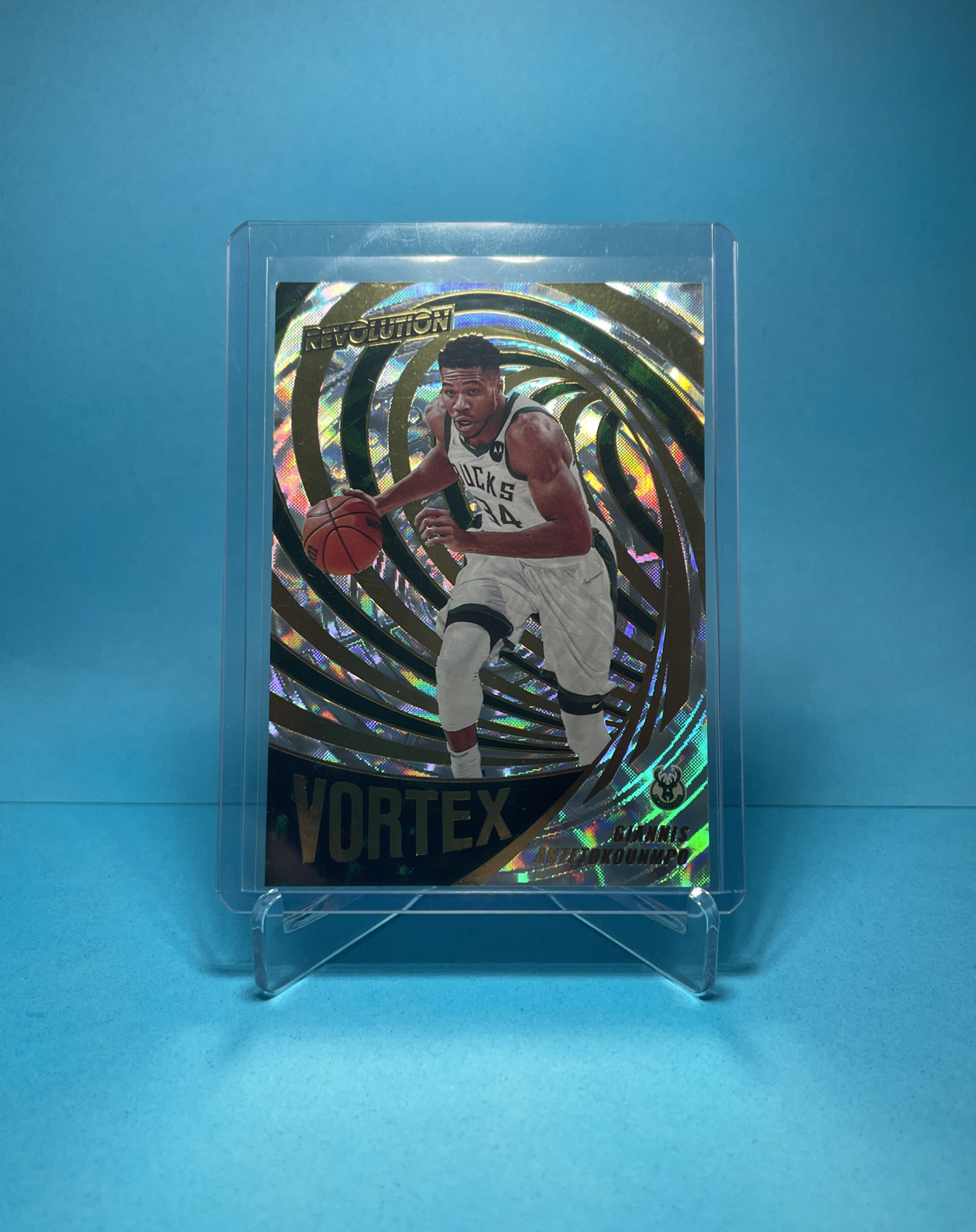 2021-22 Revolution Giannis Antetokounmpo Fractal Vortex #10 Bucks | eBay