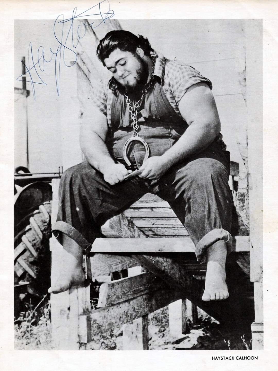 HAYSTACKS CALHOUN Wrestling Legend Authentic Autographed Signed 8x10 ...
