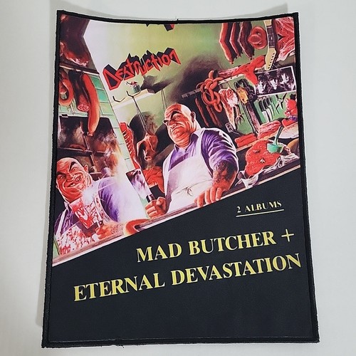 DESTRUCTION Mad Butcher Eternal Devastation BACK PATCH BIG Printed Band ...