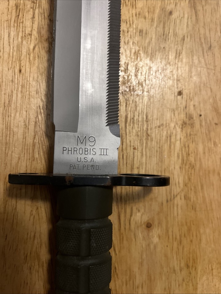Phrobis III M9 USA Bayonet And Military Scabbard Pat Pend | eBay