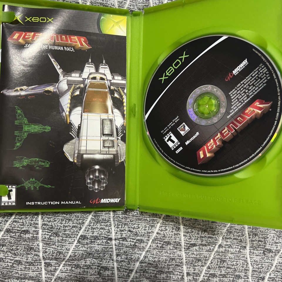 XBOX Defender Game, Case & Manual Tested & Working | eBay