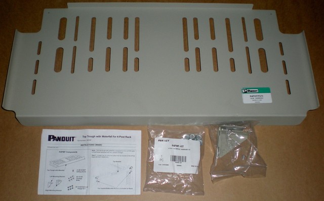 PANDUIT 4-POST RACK R4PWF 14825530 TOP TROUGH WATERFALL CREATES PATHWAY ...