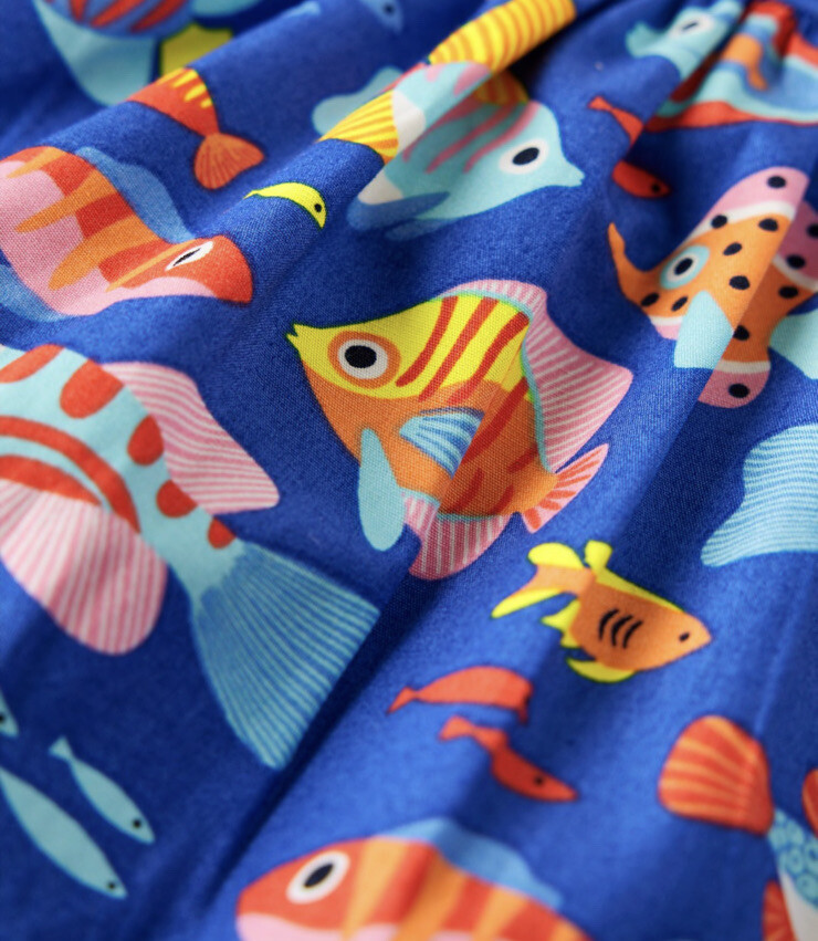 Gymboree Girls 2T Splish Splash Fish Sundress NWT Cobalt Blue Dress ...