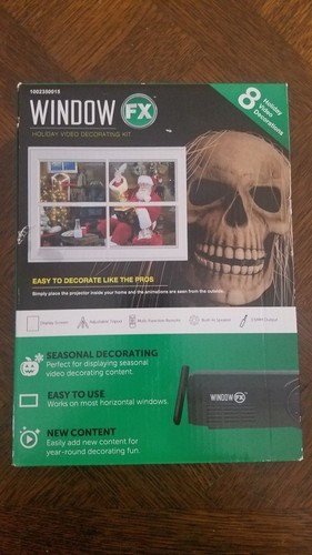 Window FX Holiday Video Projector Decorating Kit Halloween Christmas ...