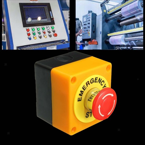 Emergency Stop Switch Push Button with Box Lightweight Durable ...