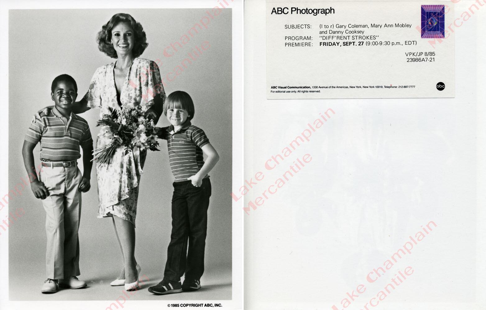 Diff'rent Strokes Photo 7X9 GARY COLEMAN Danny Cooksey MARY ANN MOBLEY ...