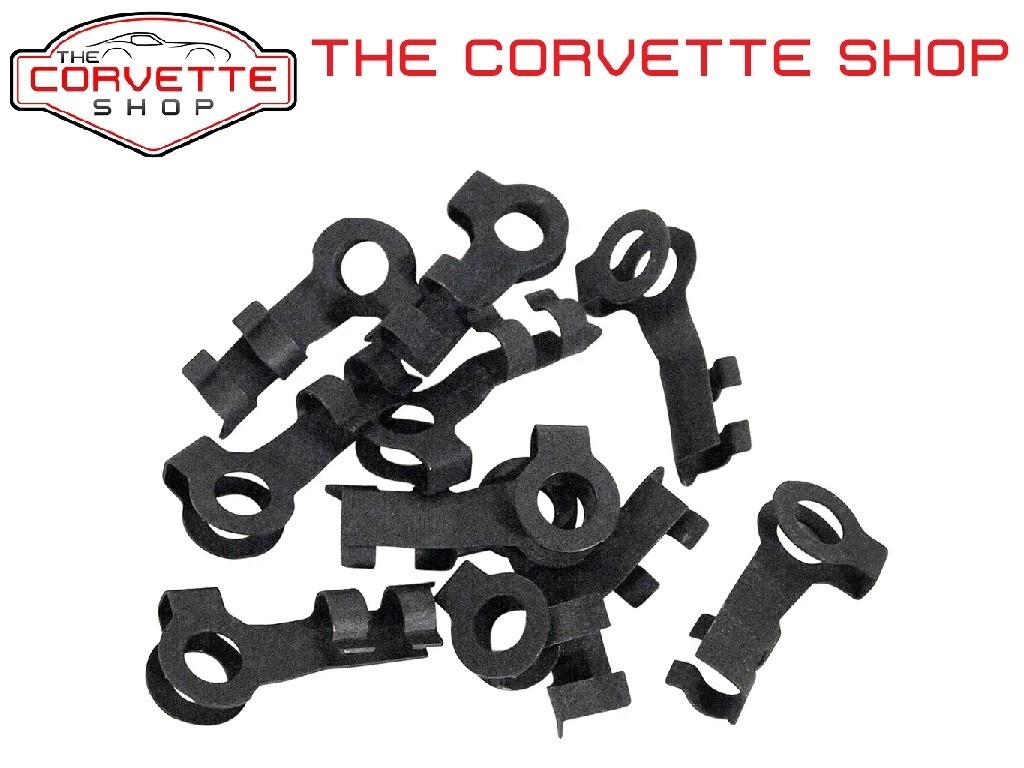 C3 Corvette Inside Door Locl Control Rod Clip 10 Piece Set 1968-1982 ...