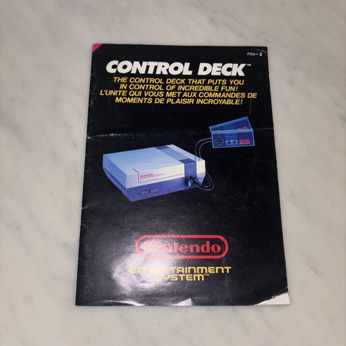 Notice Nintendo NES Control Deck Console Bon État - Version FRA | eBay