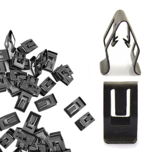 Accessories Interior Trim Clips 50PCS Car Console Dashboard Panel Metal ...