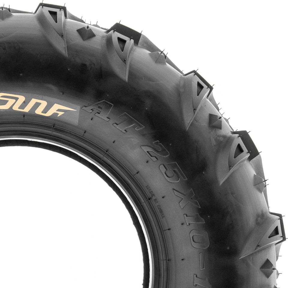 Full Set 4, SunF 25x8-12 25x8x12 & 25x10-12 25x10x12 ATV UTV Tires 6 ...
