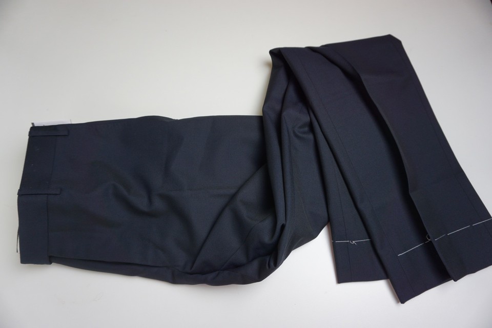 Corneliani Leader Solid Dark Blue 100% Wool Dress Pants Sz 46 NEW | eBay