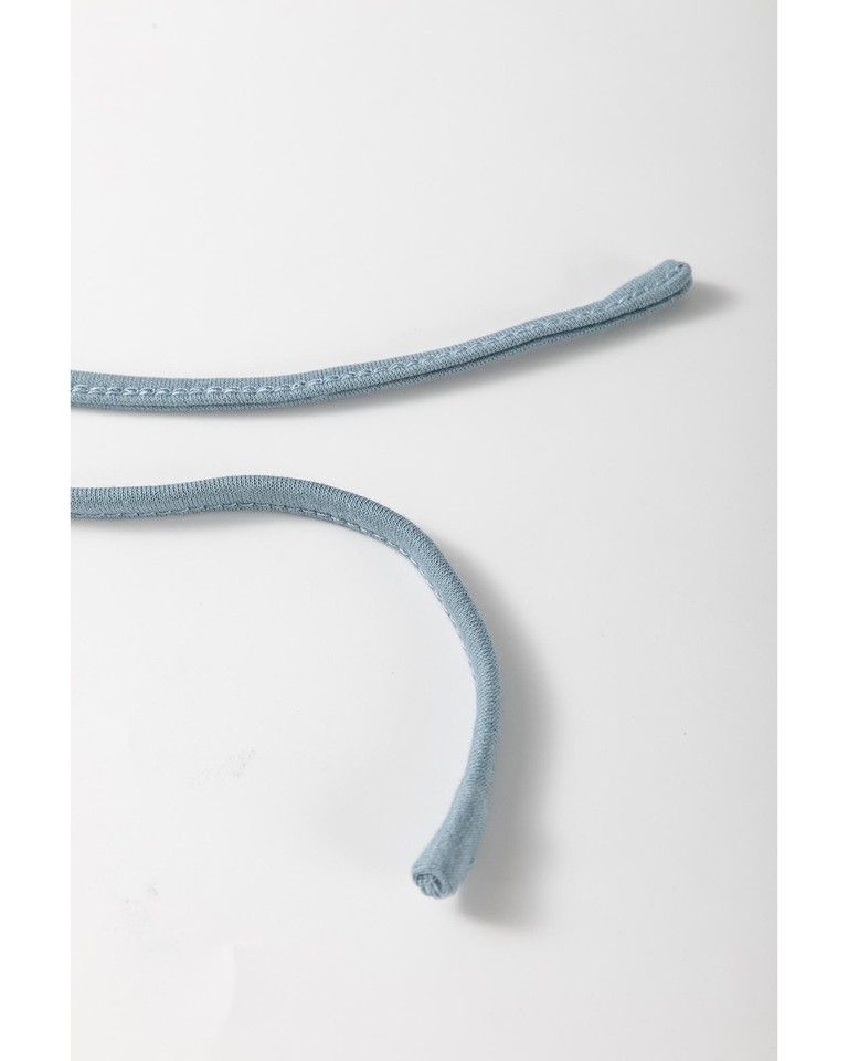 Azura Exchange Dusk Blue Lace Crochet Patched Lace-up High Waist Wide ...