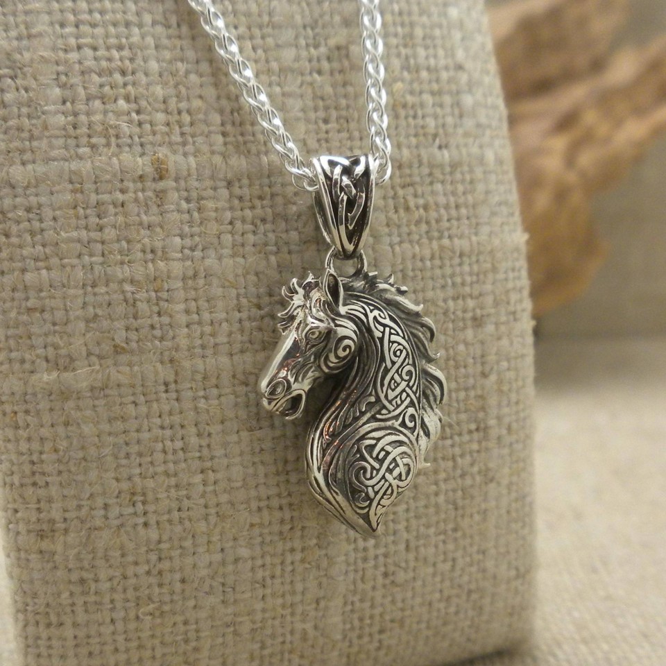 Celtic Horse Pendant in Sterling Silver Heartline by Keith Jack Gift ...