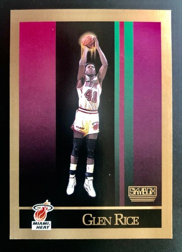 1990 SkyBox Glen Rice #150 Basketball Card Miami Heat (All-Rookie/All ...