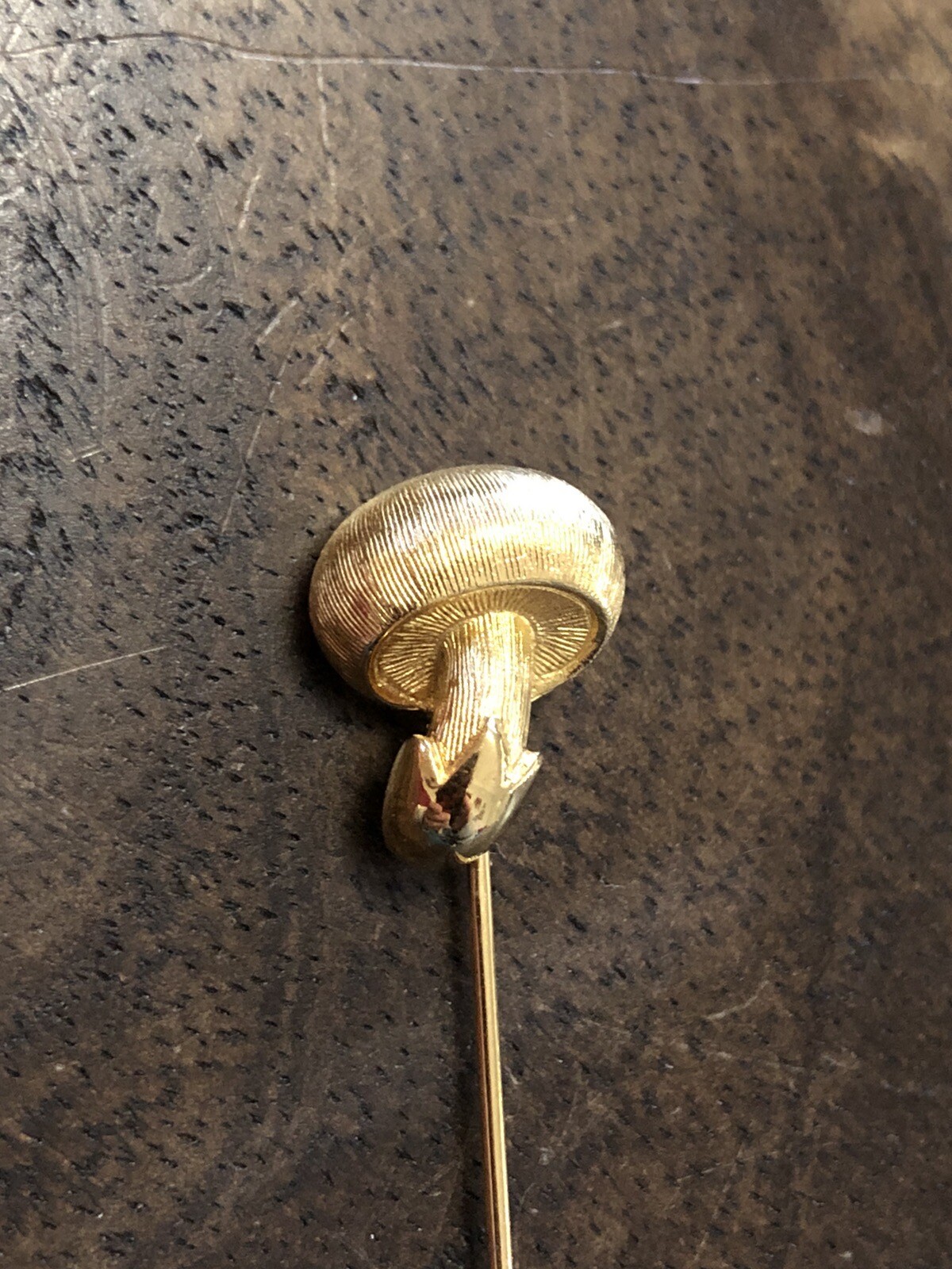 Vintage Crown Trifari Gold Tone Mushroom Stick Pin | eBay