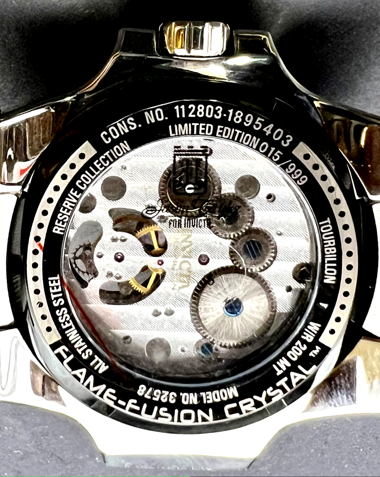 Invicta New 32578 JT Akula Prestige Men Limited Tourbillon 1.06ctw ...
