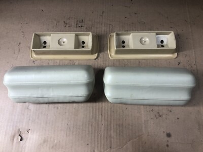 78-79 Ford Bronco Rear Arm Rests & Mounting Bases - Pair - Off White | eBay
