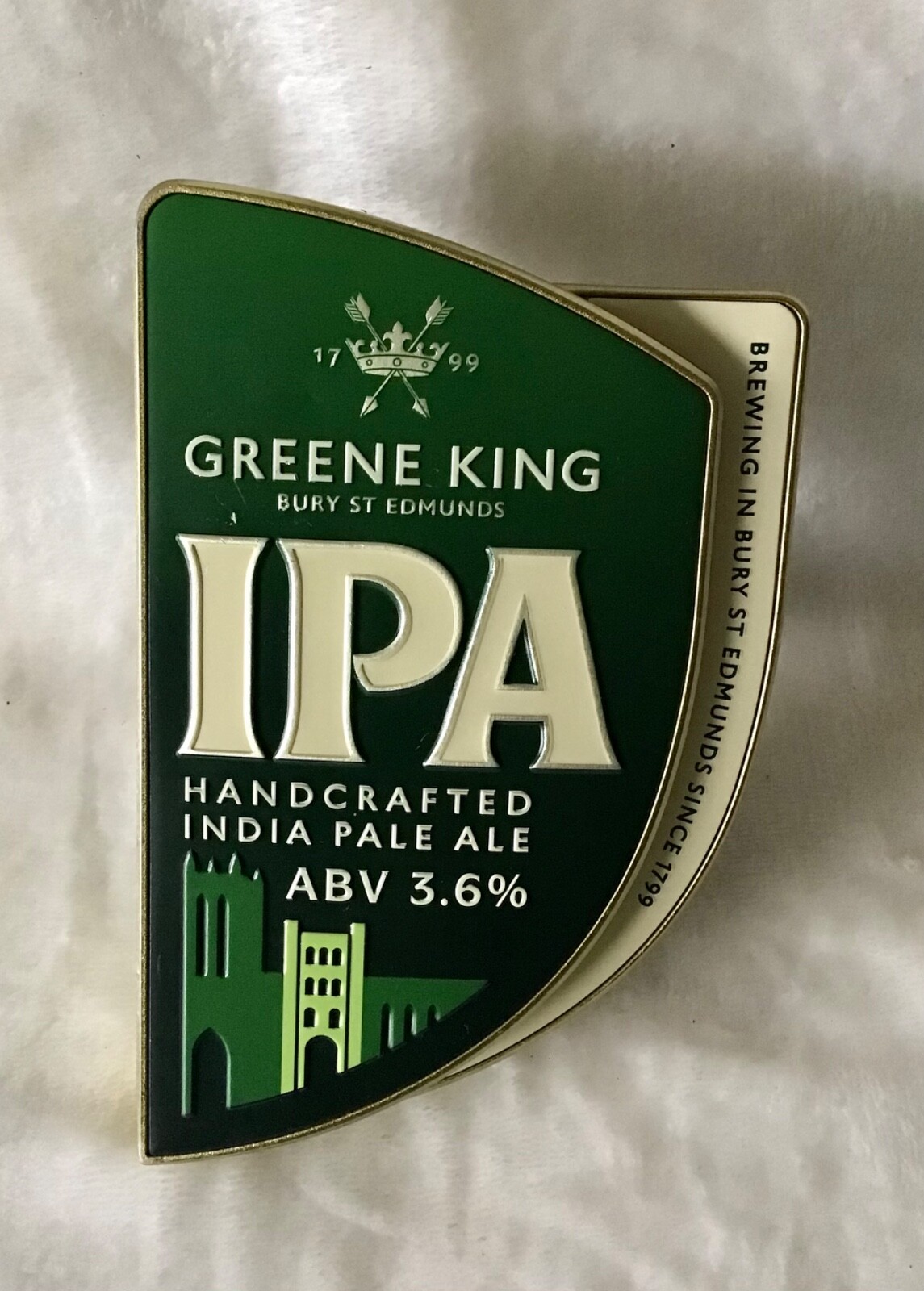 Greene King IPA Metal Bar Pump Clip with Fixings | eBay UK