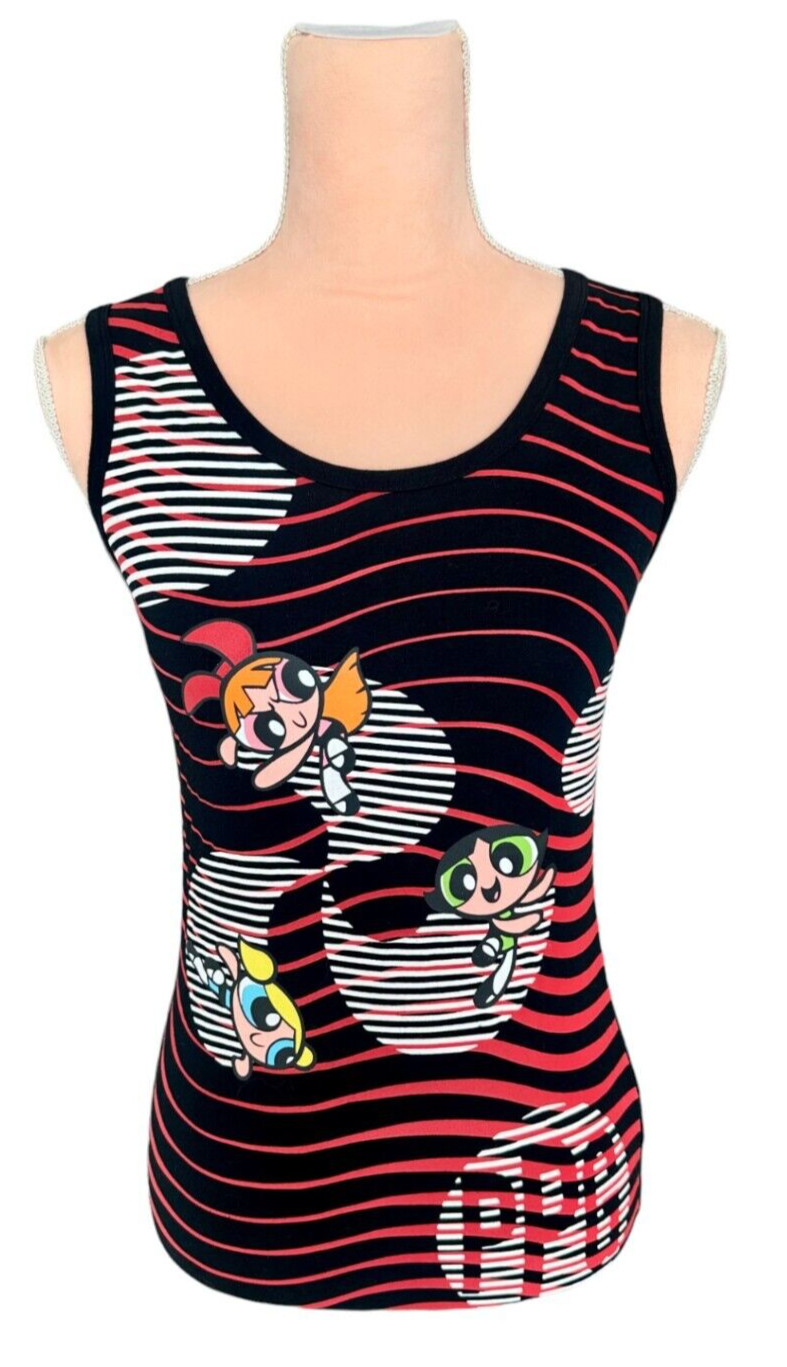 Vintage Y2K Powerpuff Girls Red and Black Graphic Tan… - Gem