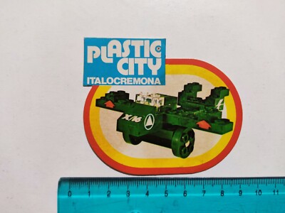 Autocollant Plastic City Italocremona Timbre 80s Original | eBay