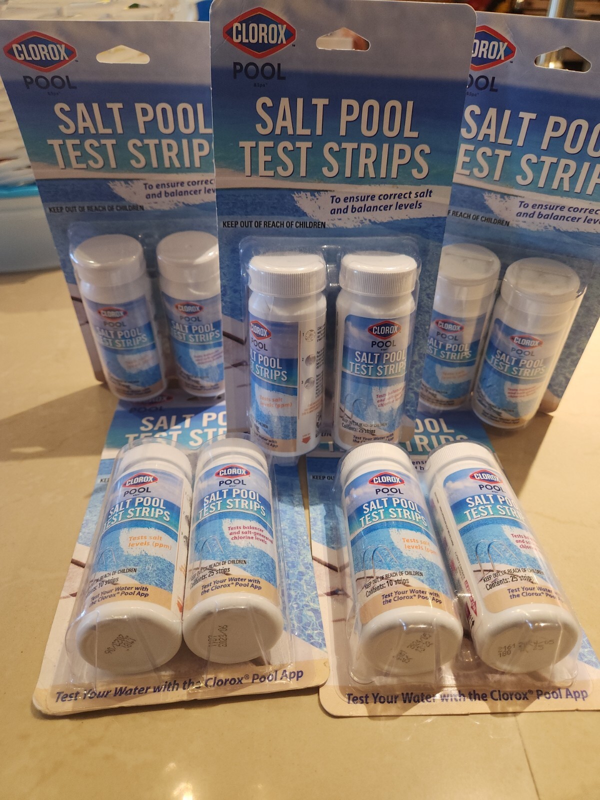 Lot Of 5 Clorox Salt Pool Test Strips Pool Water Testing Salt ...