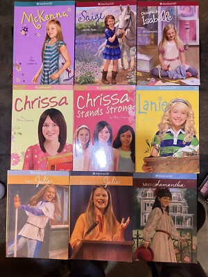 Lot of 9 'AMERICAN GIRL' Mystery Books ~ All PB ~ Kit, Maya, Molly ...