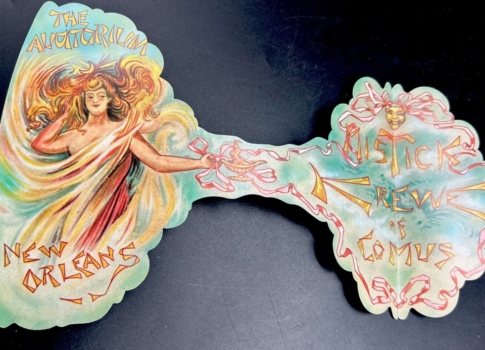 1972 Mistick Krewe of Comus Ball Invitation New Orleans Mardi Gras Rex ...
