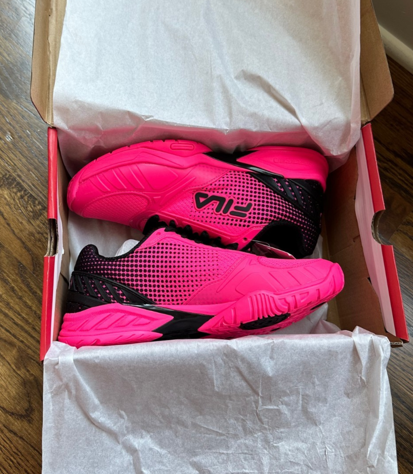 Fila Women’s Volley Zone PICKLEBALL Shoes – Knockout Pink/Black – Size ...