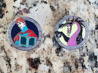 Disney Good Vs Evil Prince Phillip & Maleficent Mystery Pin Set ...