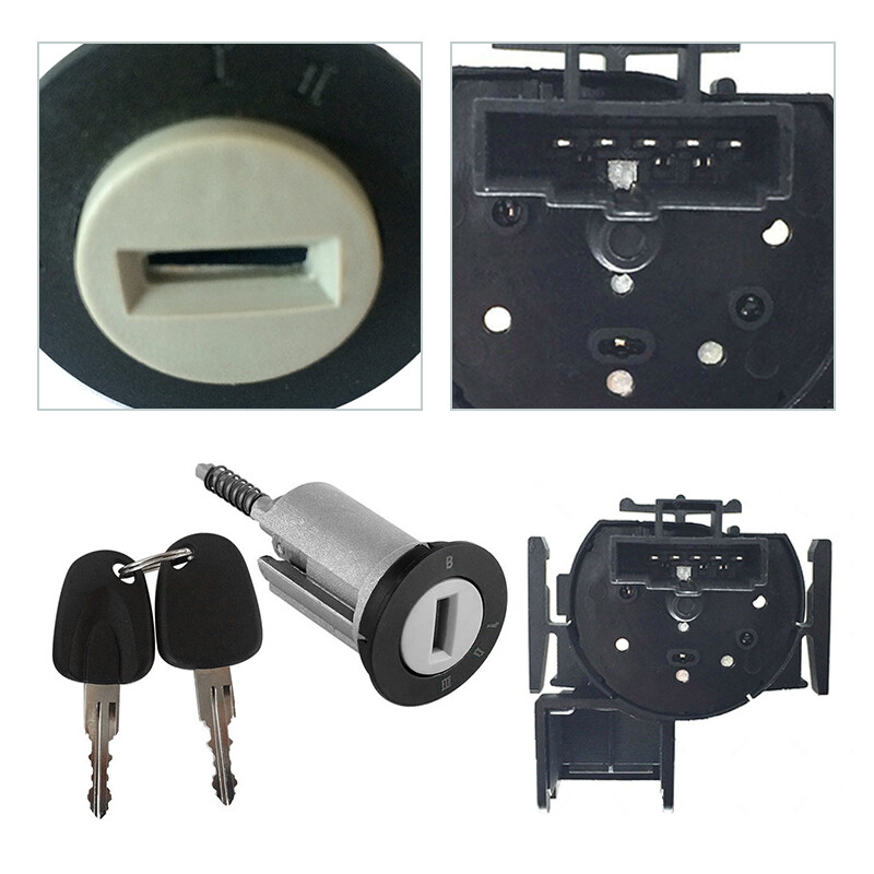 Ignition Switch + Barrel + 2 Keys For VAUXHALL COMBO C MERIVA-A CORSA-C ...