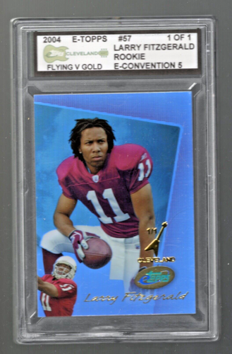 Larry Fitzgerald 2004 E-Topps #57 Cleveland Extremely Rare #1 of 1 ...