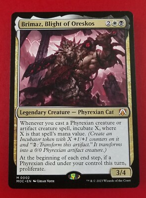 1x Brimaz, Blight of Oreskos | March of the Machine Commander | MTG ...