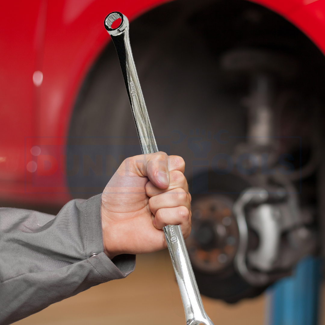 Extra Long Ring Spanner Set 5pc Long Reach Spanners 12 Point Wrench 8mm ...