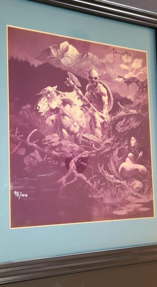 FRANK FRAZETTA print Limited Signed edition 95 of 100, NIGHT WINDS, htf ...