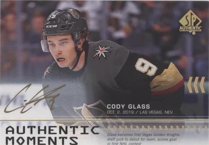 2019-20 SP Authentic - Authentic Moments Cody Glass #113 Limited ...