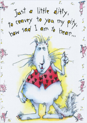 A Little Ditty Funny Get Well Card - Greeting Card by Oatmeal Studios ...