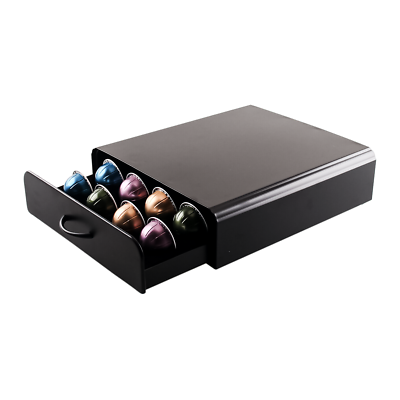 Coffee Pod Capsule Drawer Nespresso 20 Coffee Holder Capsules Organiser ...
