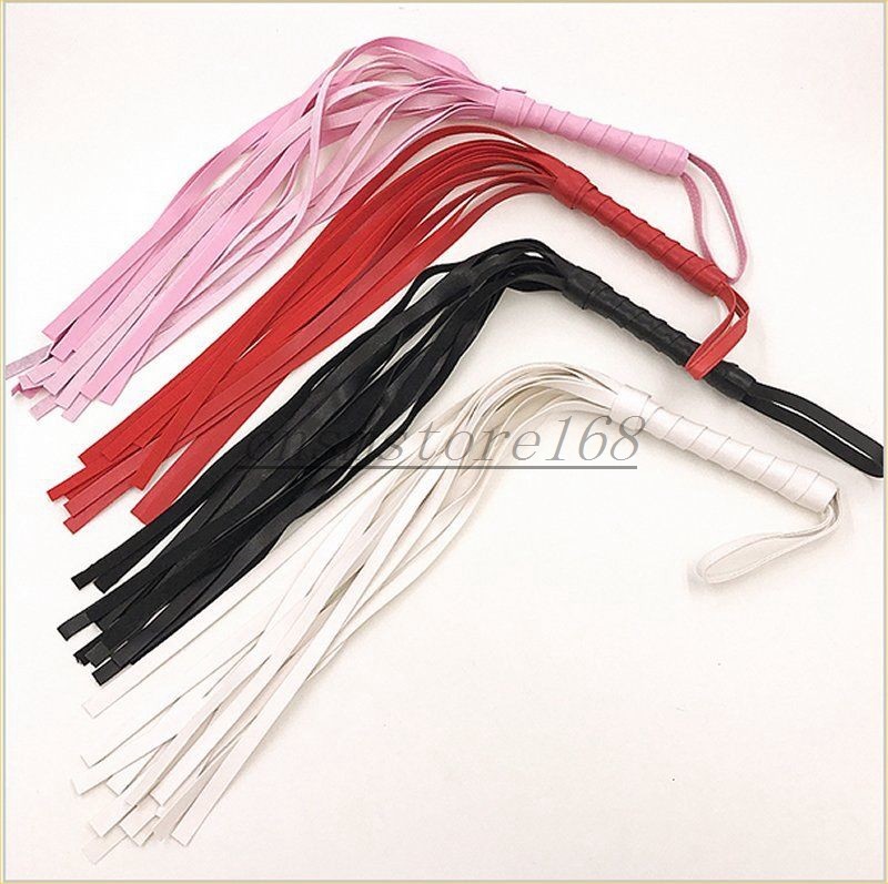 BDSM Faux Leather Flogger Whip Slapper Slap Slash Tassel Erotic Salve ...