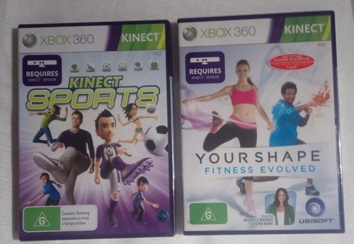Xbox 360 - Kinect Bundle. Sports & Your Shape - Fitness Evolved. New ...