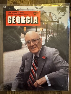 UGA vs Duke Football Program 9/13/86 | eBay