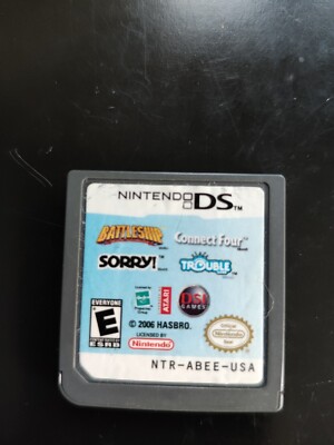 nintendo DS game 4 Game Combo Battleship Connect Four Trouble Sorry | eBay