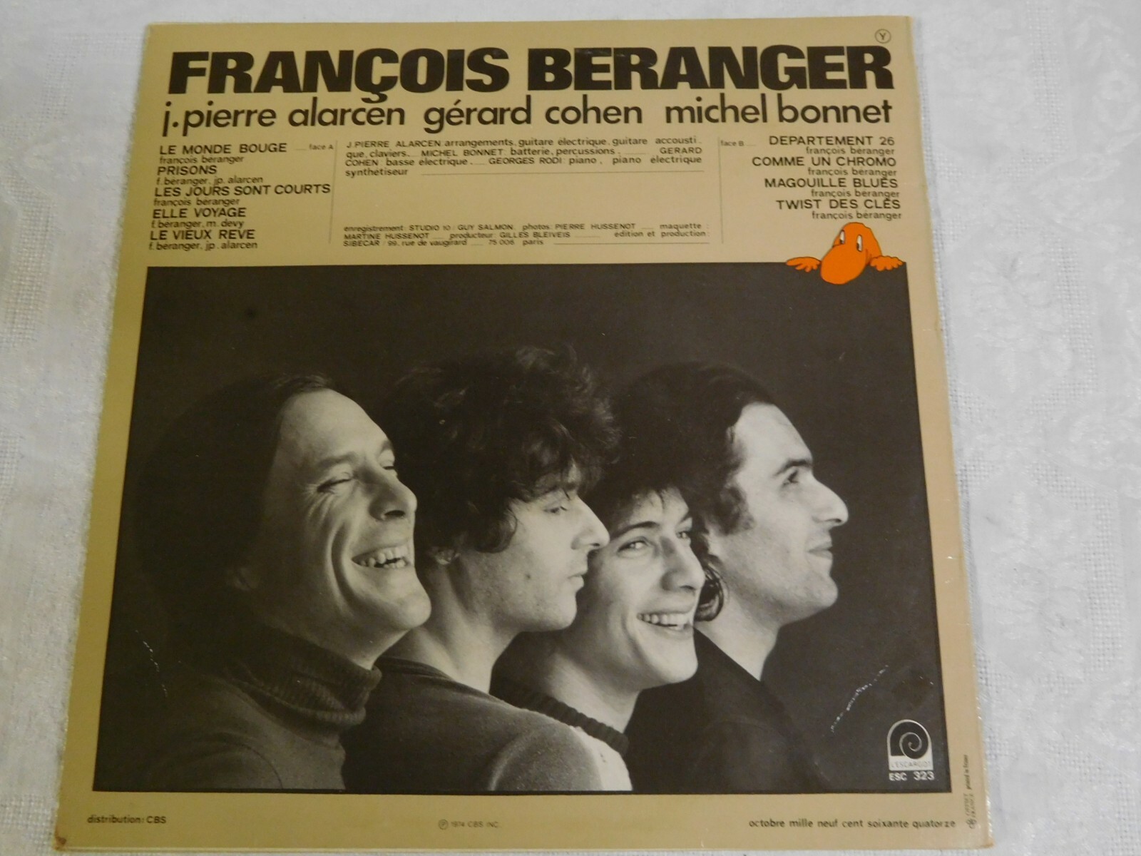 François Béranger : Le monde bouge - 1974 - LP - 33 tours | eBay