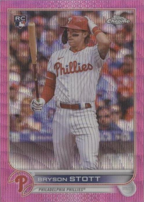 2022 Topps Chrome Update Series - Bryson Stott #USC154 Pink Wave ...