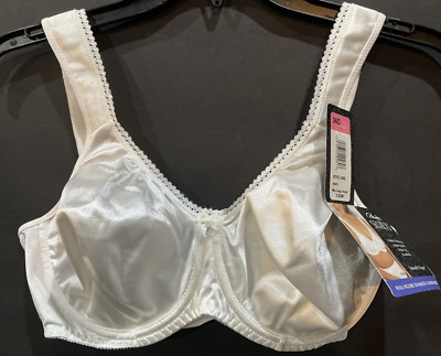 NWT Playtex Secrets Smooth Shape Full Figure Seamless Underwire White ...