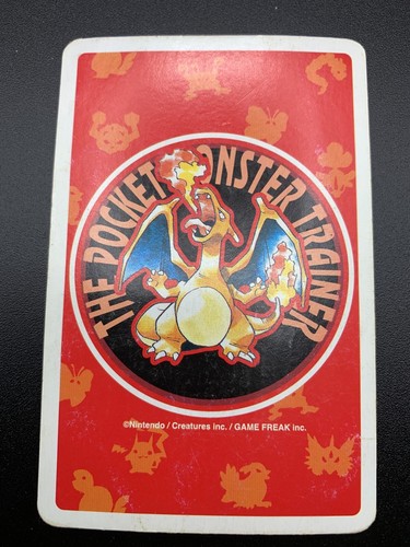 Charizard Red Back Lot Poker 1996 Pokemon x1 from Deck Japanese Topsun ...