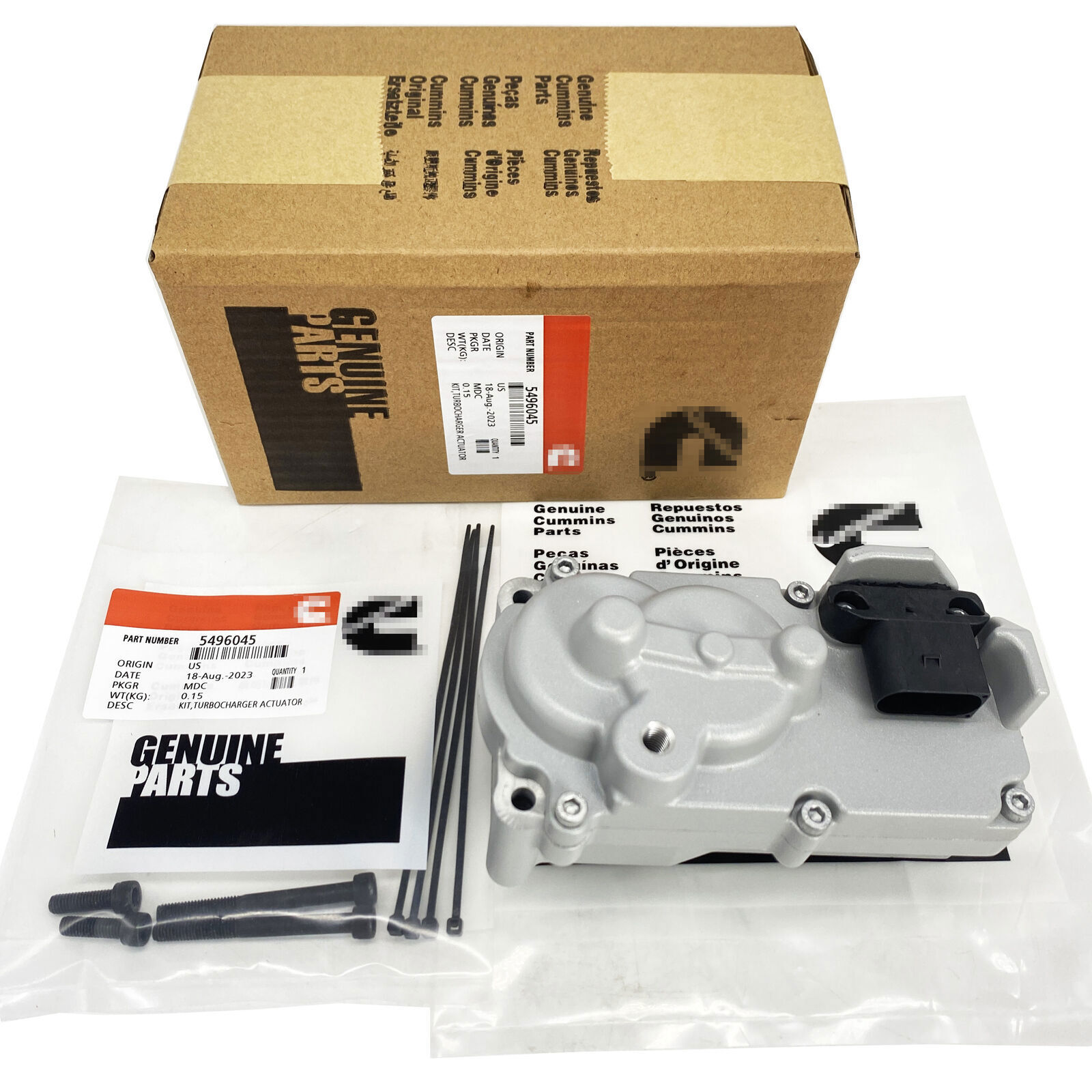 Cummins HE300VG HE351VE Turbocharger Actuator 5496045 RX VGT Electronic ...