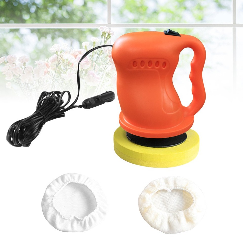 12V Car Polisher Waxer Kit Waxing Polishing Machine (Orange) | eBay ...
